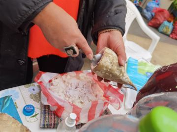 Corpus Christi: lucen las copas de ajipa en el Mercado Central