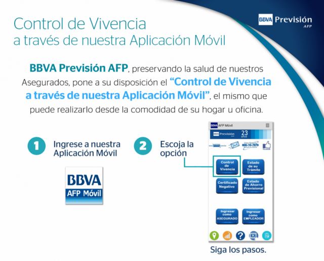 BBVA Previsión AFP, una forma más fácil de obtener el Control de Vivencia