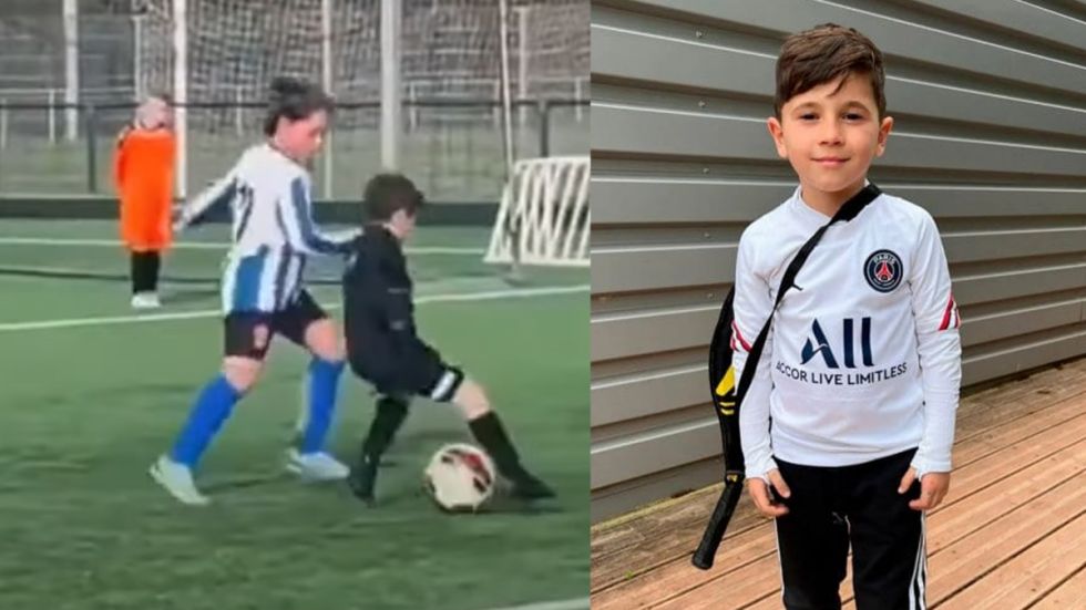 Caño, enganche y taco: Así juega Mateo Messi